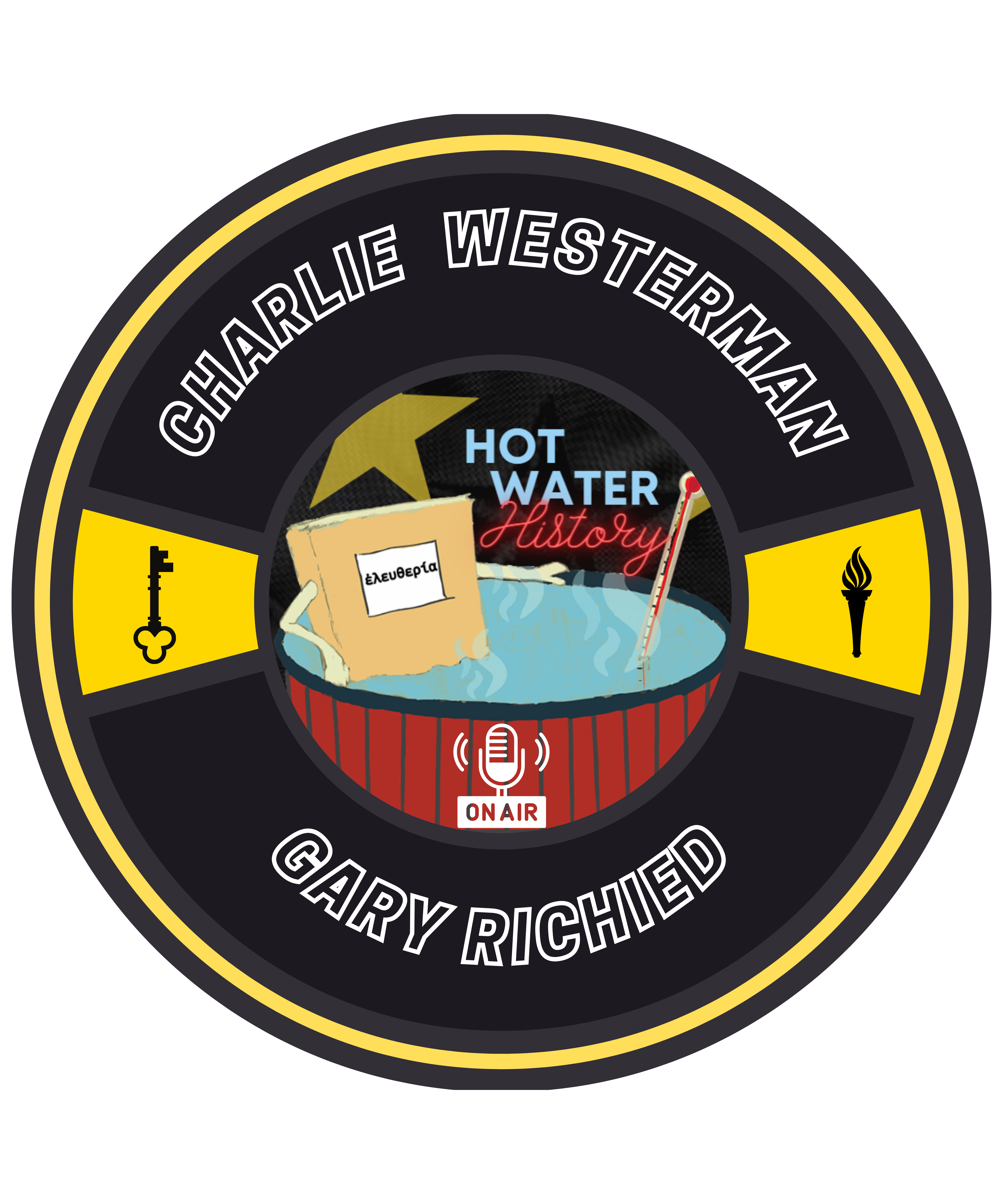 Hot H2O History Podcast T-Shirt - Hot Water History